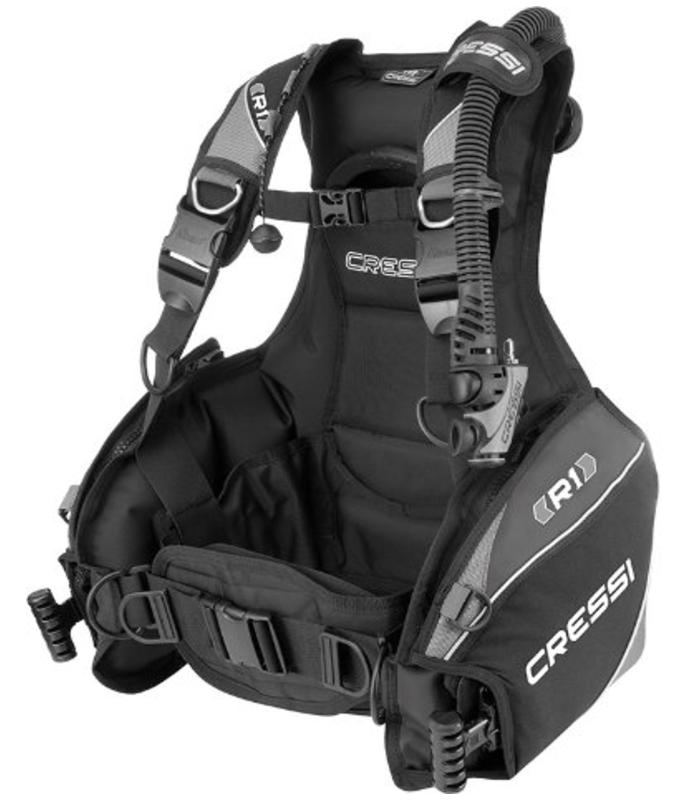 Cressi R1 BCD with Leonardo Dive Computer Console, AC2 Compact ...